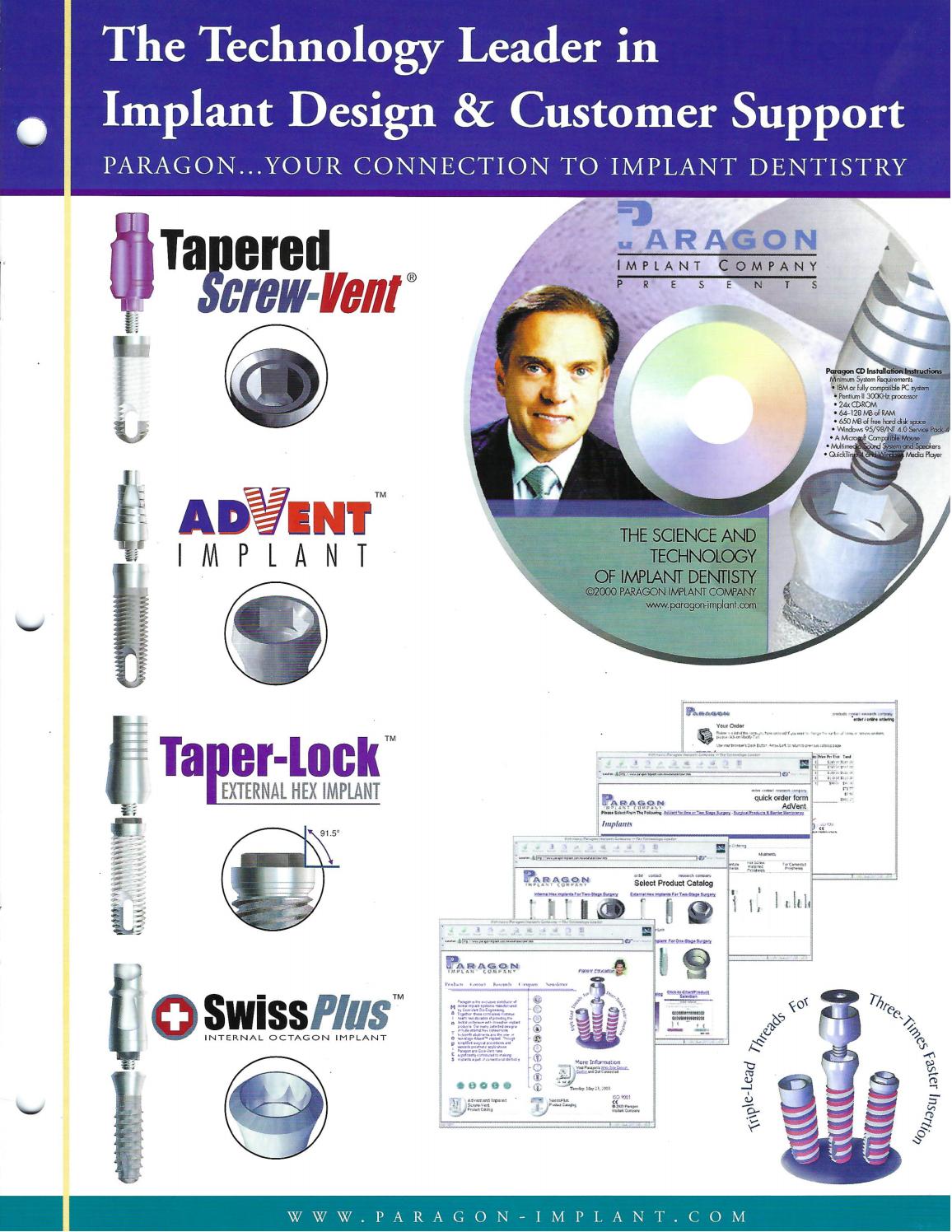 Paragon Implant Company The Technology Leader in Implant Design and ...