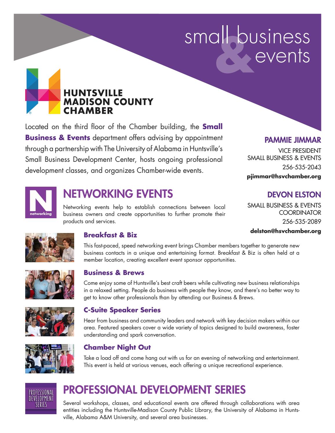 Small Business & Events Brochure by Huntsville/Madison County Chamber ...