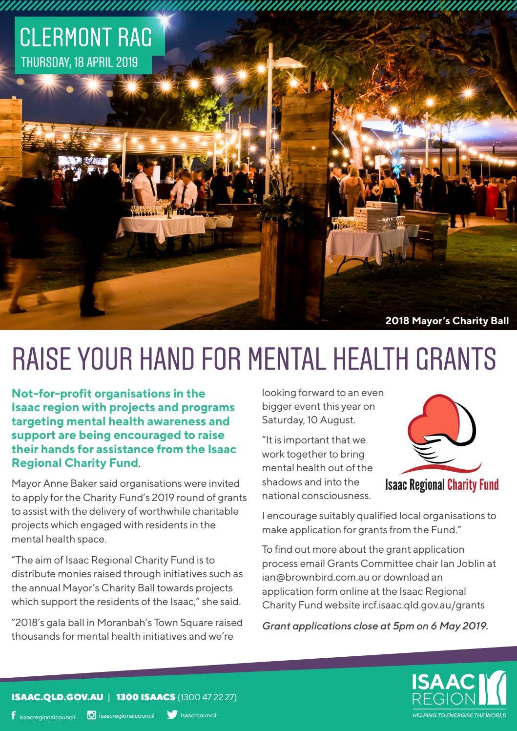 Clermont Rag 18 April 2019 by Isaac Regional Council - Issuu