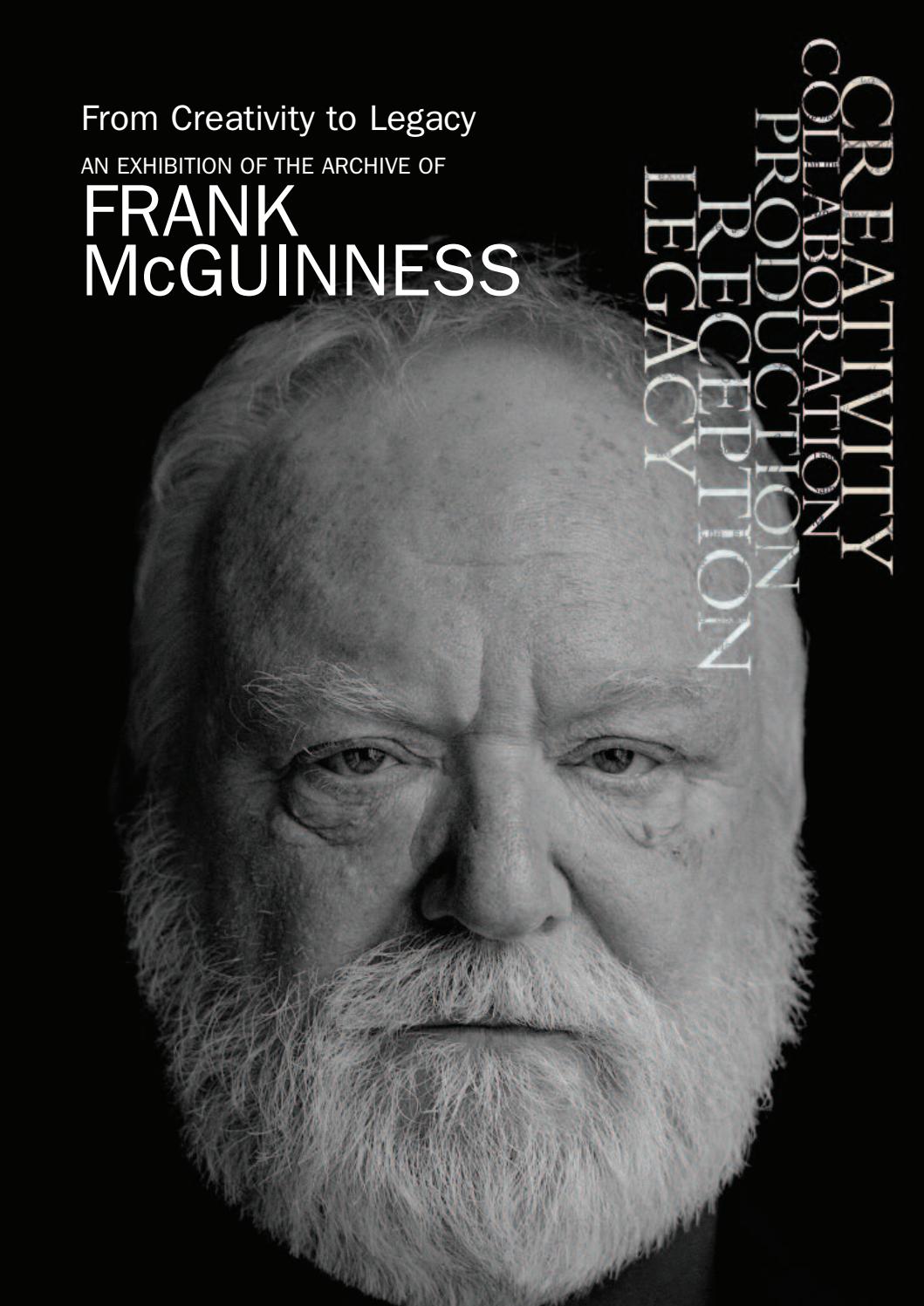 Frank McGuinness: From Creativity to Legacy by UCD Library - Issuu