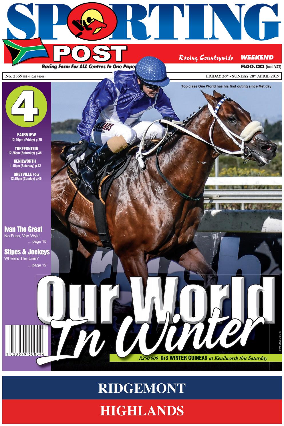 26-28 Apr #2559 Sporting Post by Sporting Post - Issuu