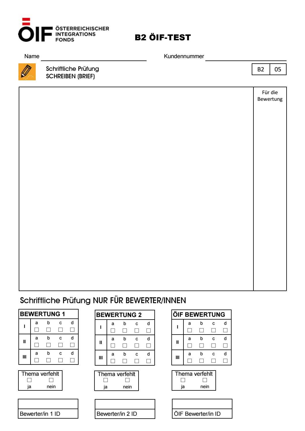 B2-ÖIF Modelltest by Österreichischer Integrationsfonds - Issuu