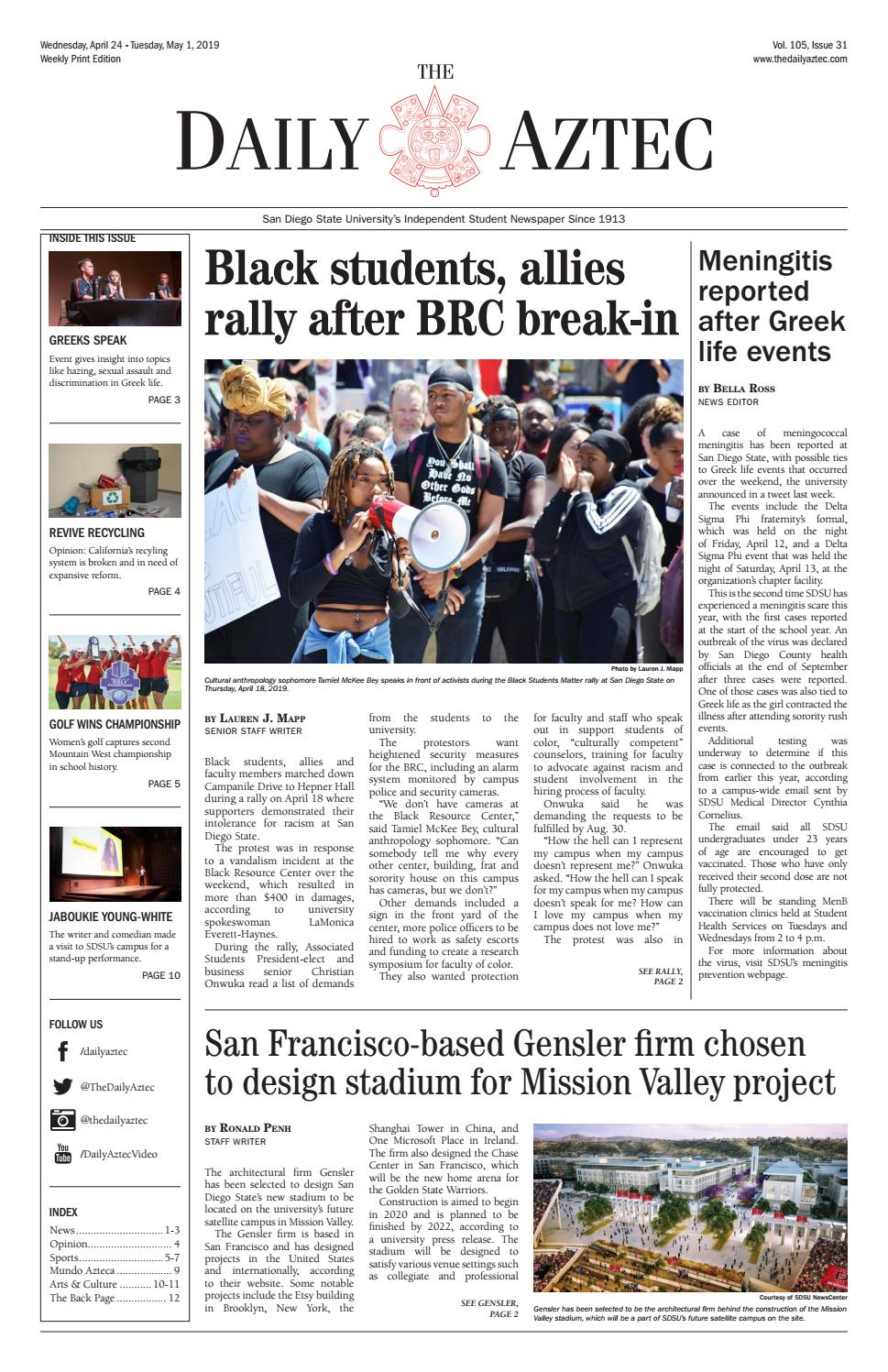 04-24-17 by The Daily Aztec - Issuu