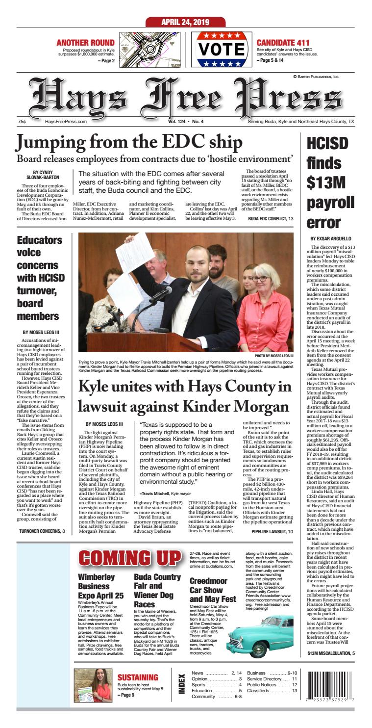 Hays Free Press April 24, 2019 by Hays Free Press/News-Dispatch - Issuu