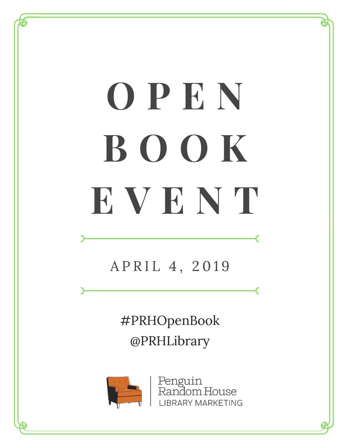 Spring 2019 Open Book Program by PRH Library - Issuu