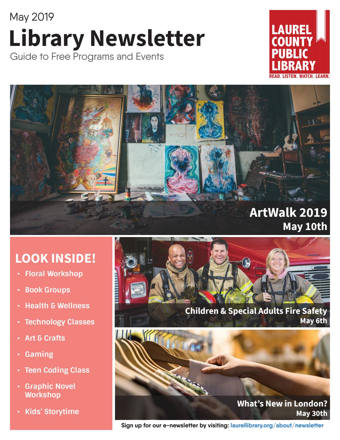 May 2019 - Event Newsletter by Laurel County Public Library - Issuu