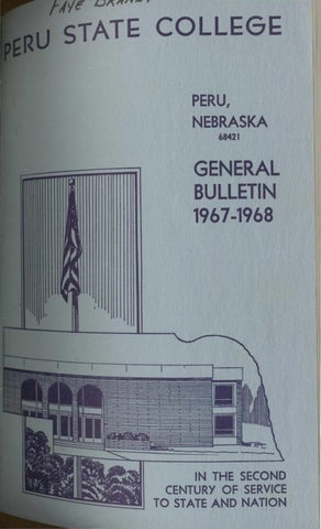 1967-1968 Catalog of Peru State College (Nebraska) by Peru State ...