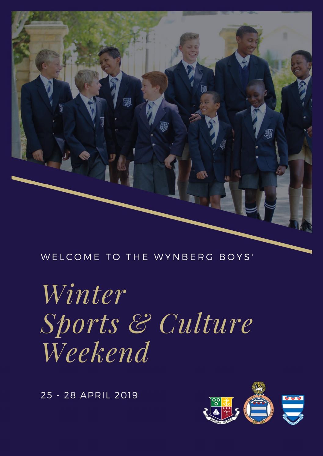 Wynberg Grey Weekend 2019 by Wynberg Boys' High School - Issuu
