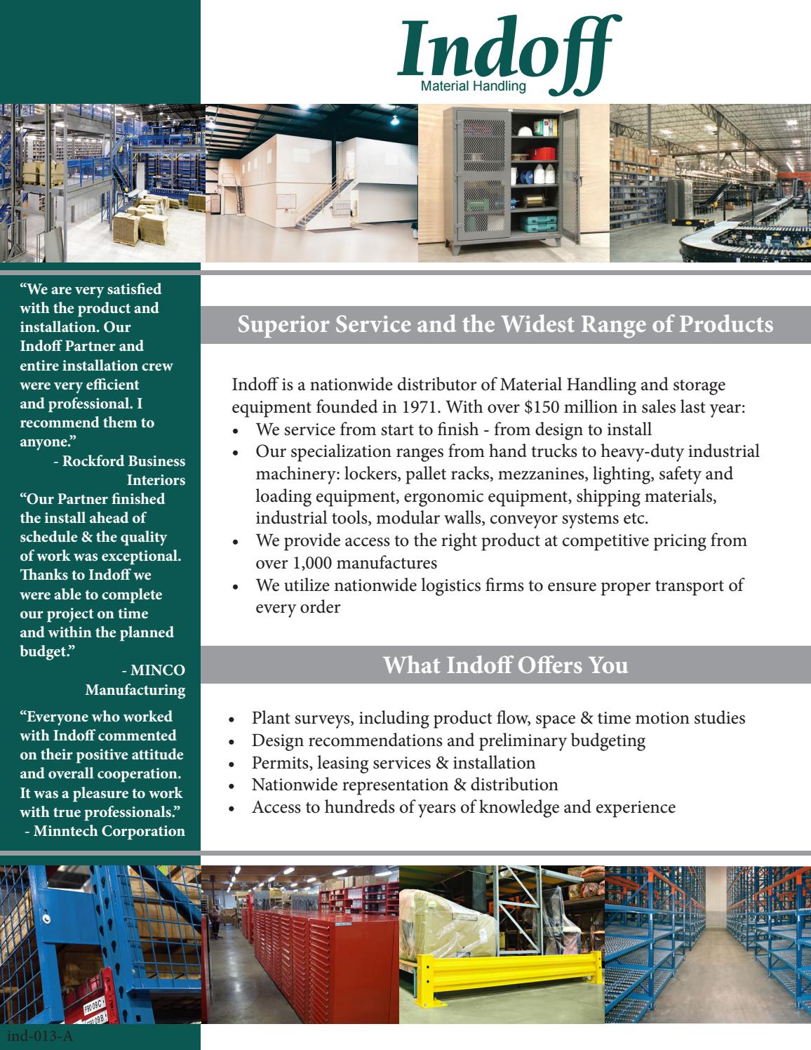 Material Handling Overview 2019 by Indoff Inc. - Issuu