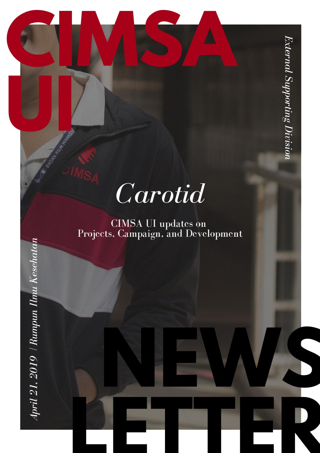 CAROTID: CIMSA UI Newsletter - 1st Issue (April 2019) by CIMSA ...