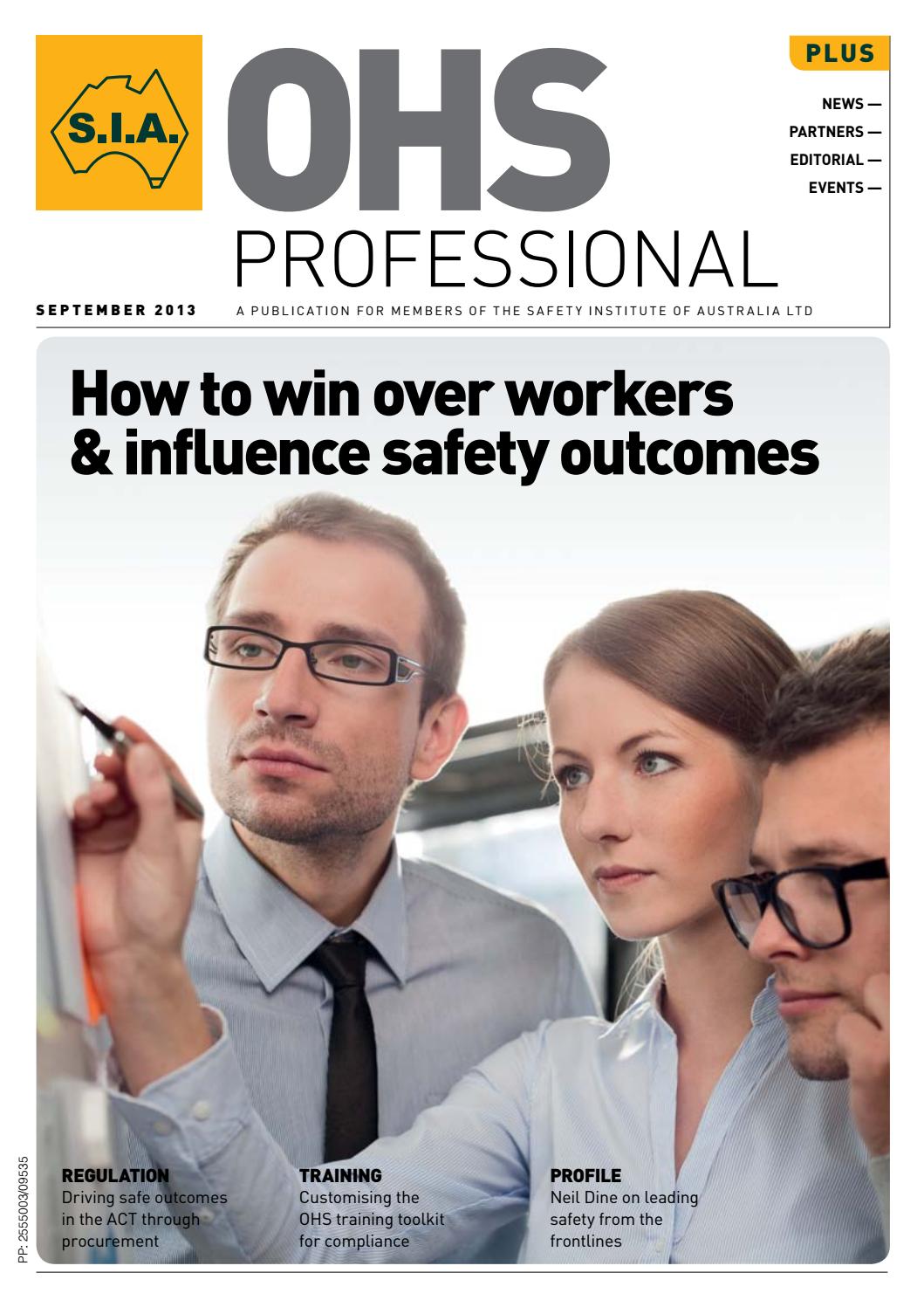 OHS Professional Magazine Sepetember 2013 by Australian Institute of ...