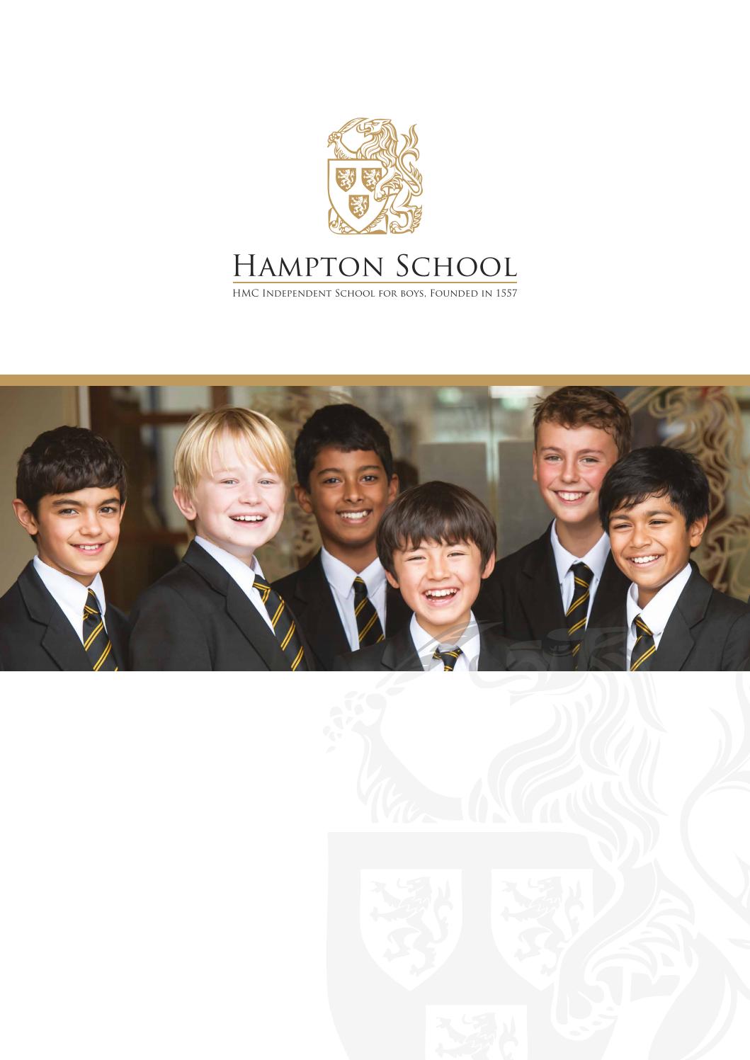 Prospectus by HamptonSchool - Issuu