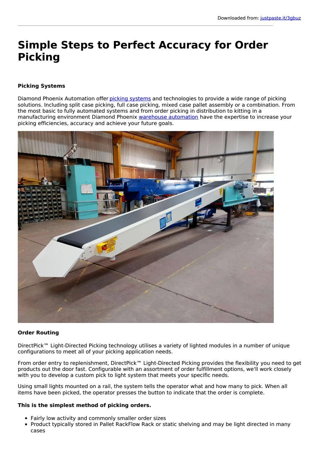 Simple Steps to Perfect Accuracy for Order Picking by omega.visuals - Issuu