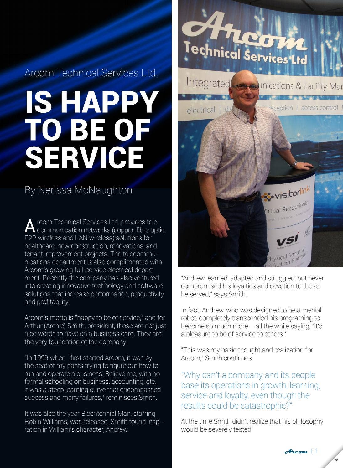 Arcom Technical Services Ltd. 20th Anniversary by Business in Edmonton Magazine - Issuu