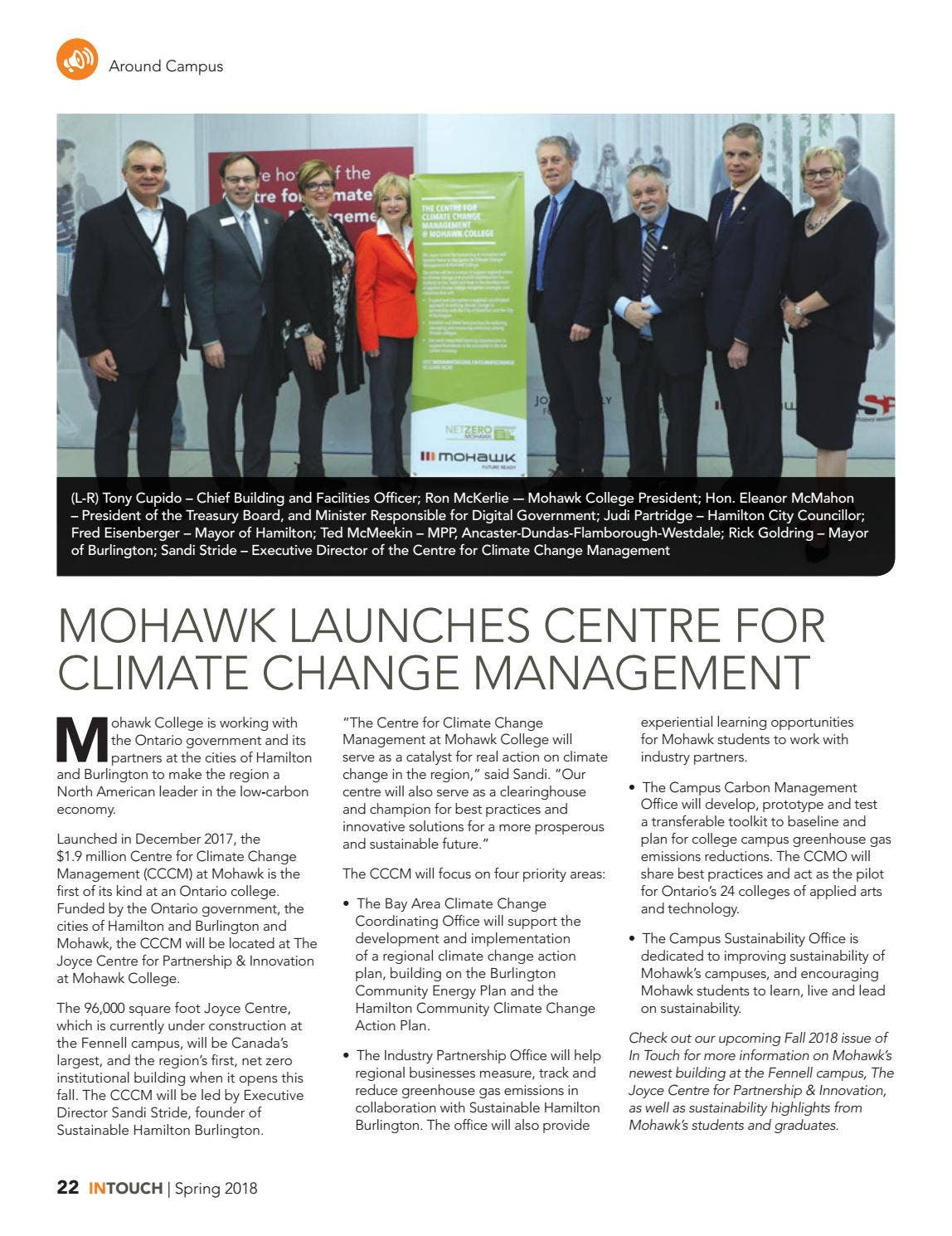 Mohawk College Alumni In Touch Magazine - Spring 2018 Published on Apr ...