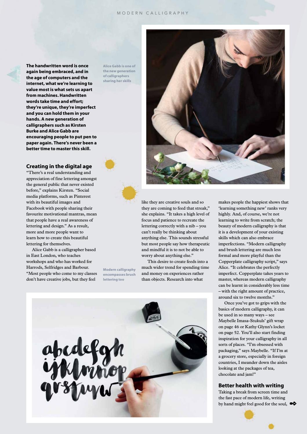 Beginner's Guide to Modern Calligraphy by Immediate Media Co magazines ...