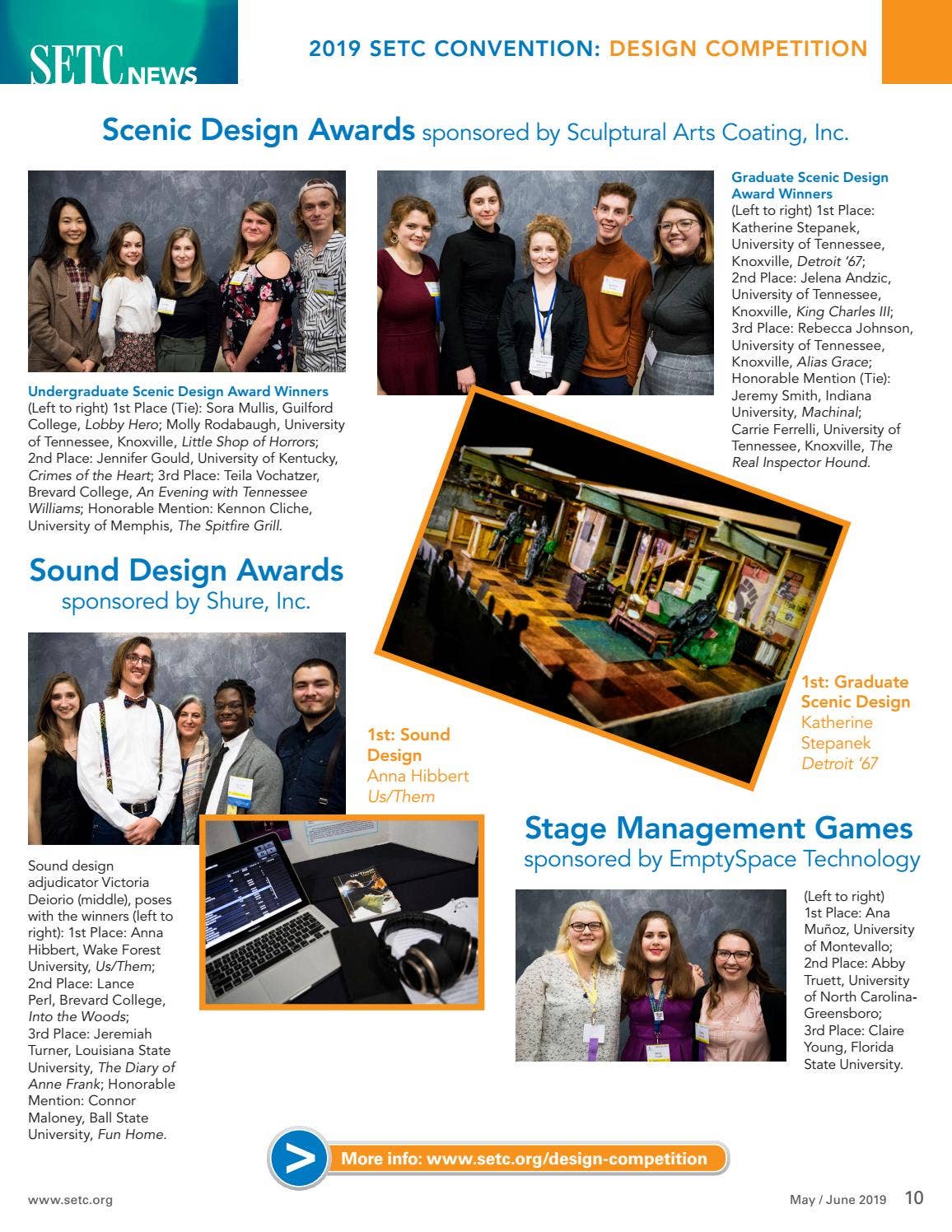 SETC News May/June 2019 by Southeastern Theatre Conference - Issuu