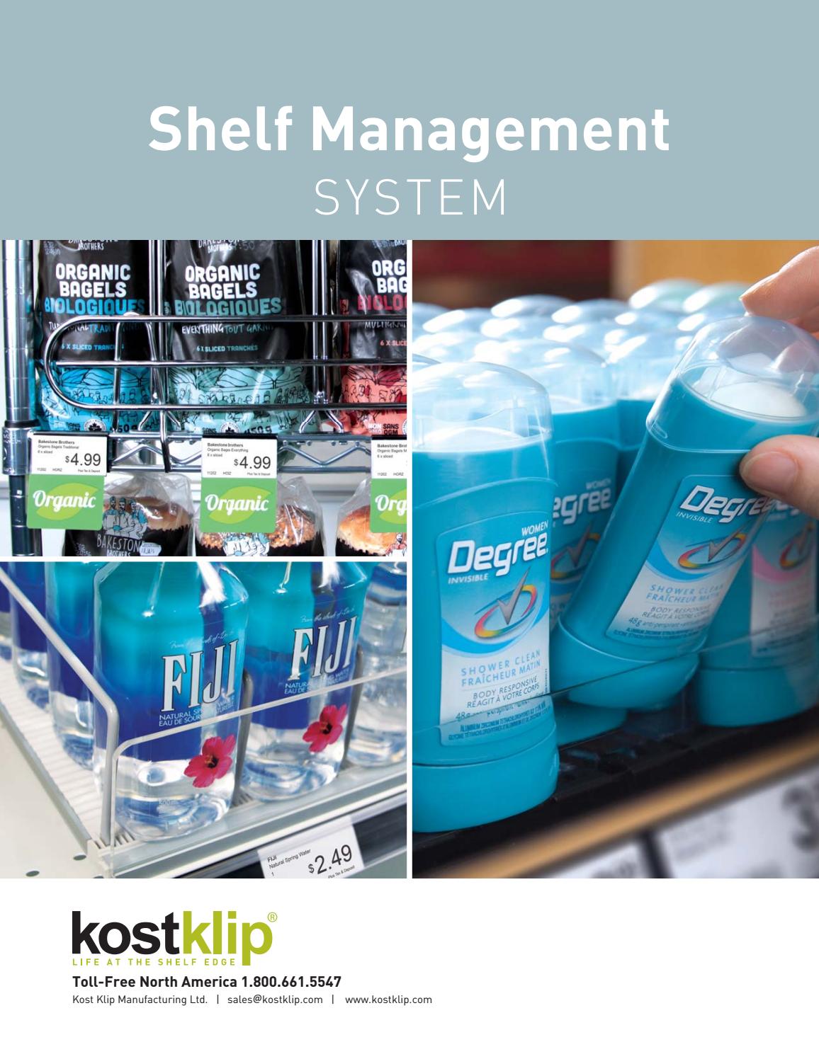 Shelf Management System Brochure_2019 by kostklip® | Life at the Shelf ...