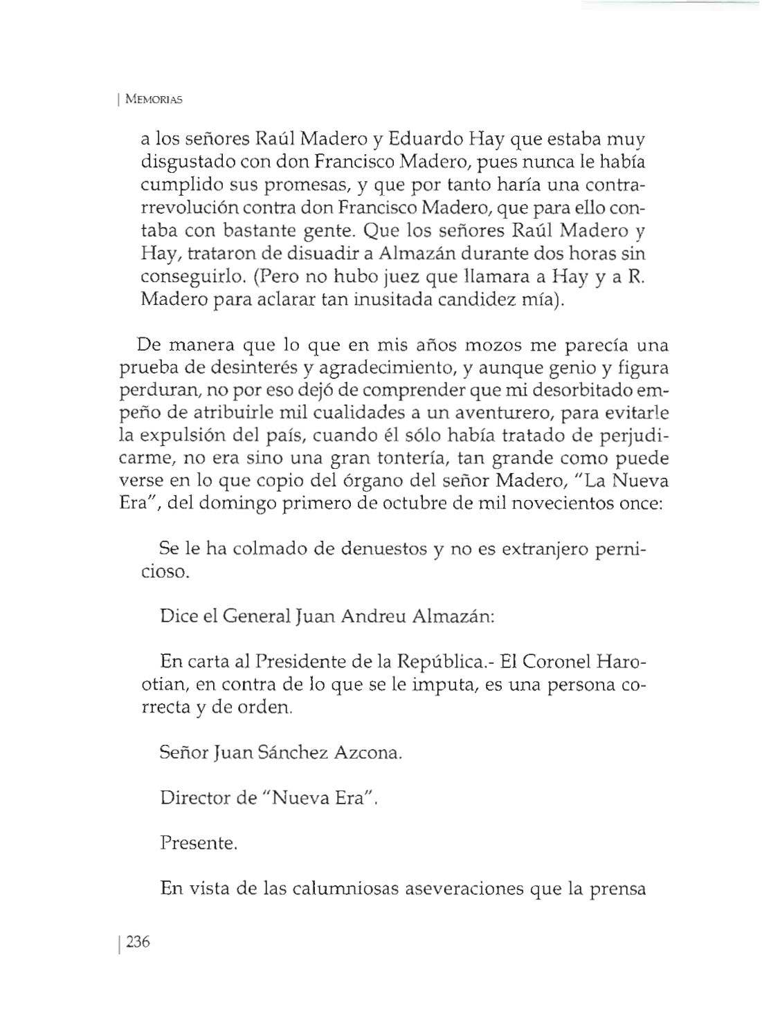 MEMORIAS General Juan Andreu Almazán TOMO II by Isaiah Mty - Issuu