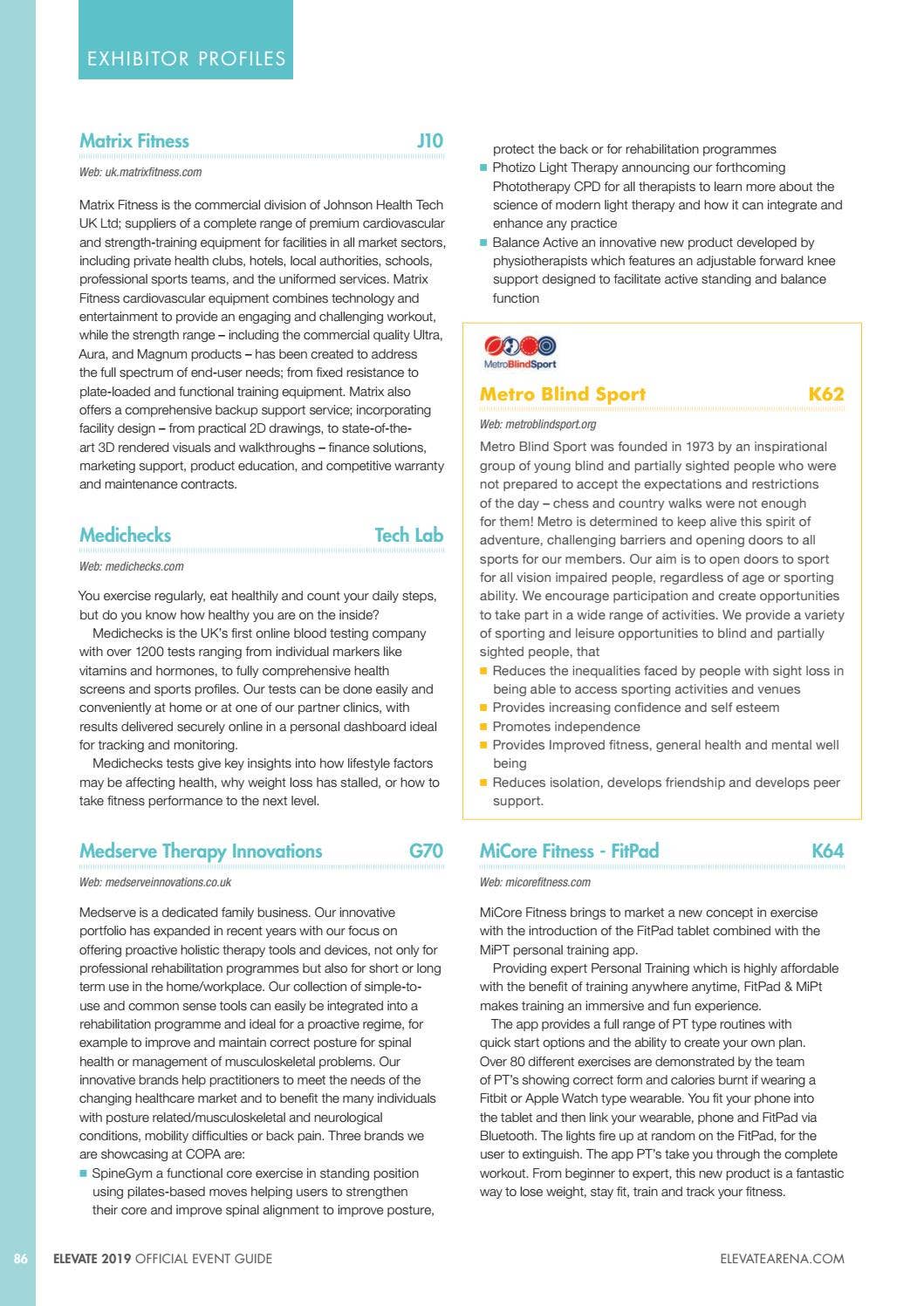 Elevate, COPA and Elite Sports Expo 2019 event guide by Quartz Business ...