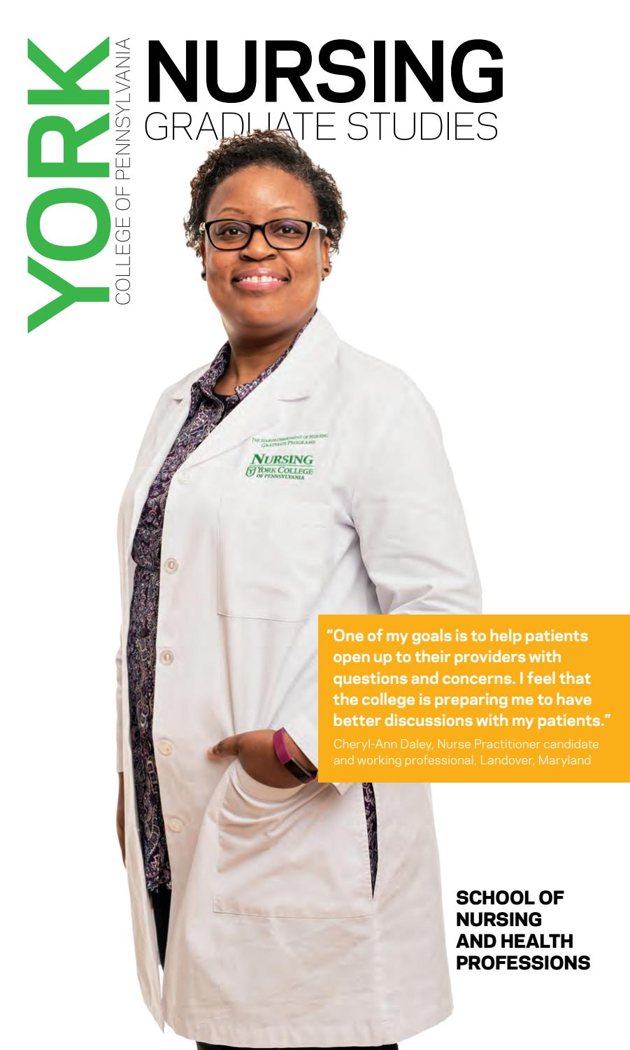 Graduate Nursing at York College of Pennsylvania by York College of ...