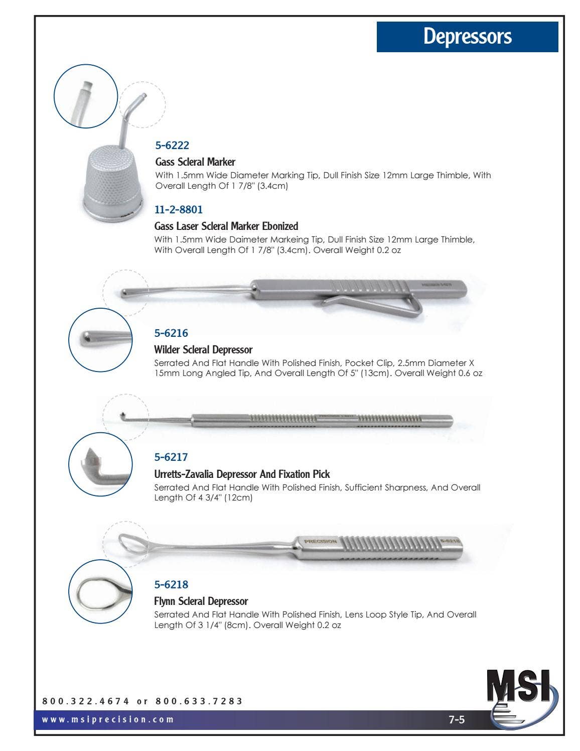 MSI Precision Ophthalmology Catalog by MSI Precision Instruments - Issuu