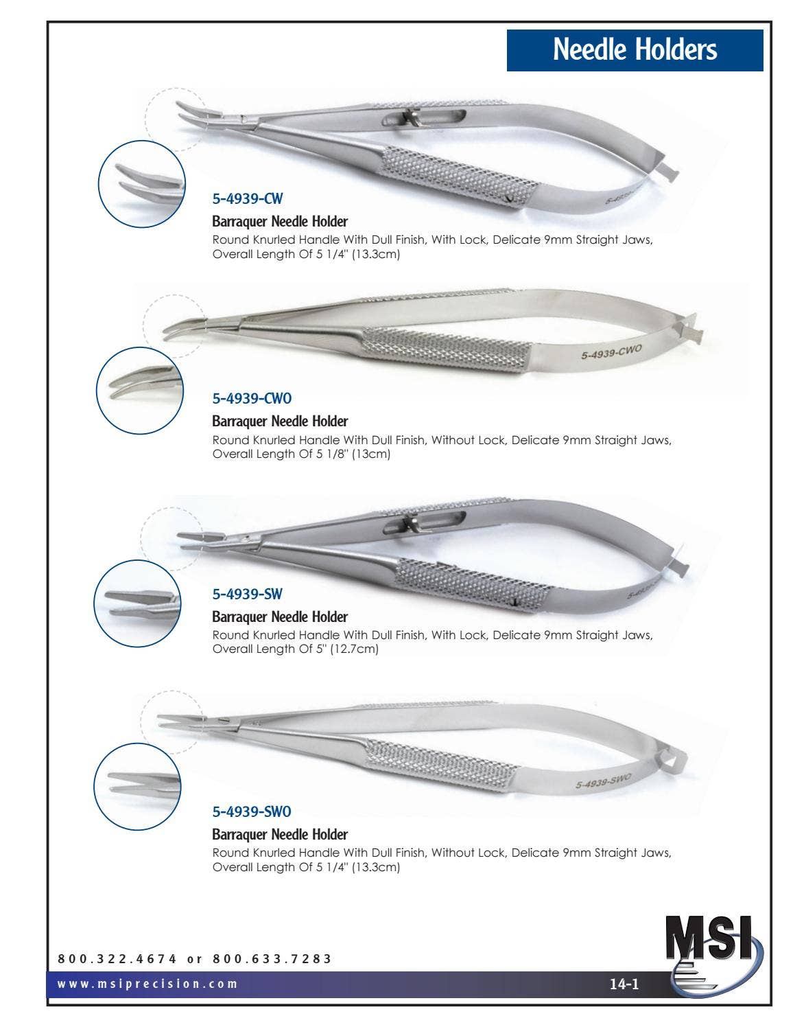 MSI Precision Ophthalmology Catalog by MSI Precision Instruments - Issuu