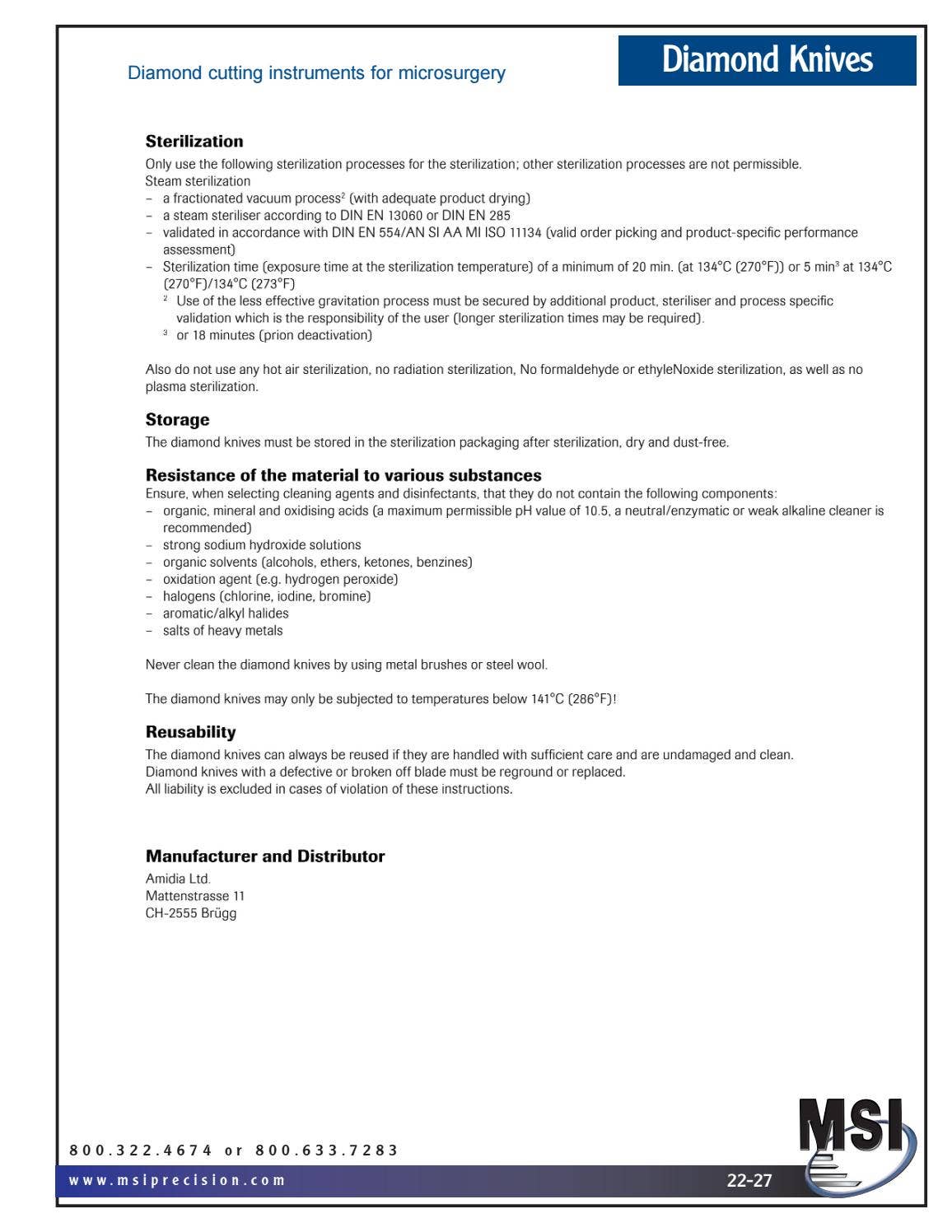 MSI Precision Ophthalmology Catalog by MSI Precision Instruments - Issuu