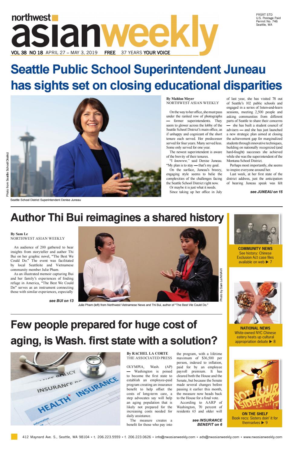 VOL 38 NO 18 | APRIL 27 – MAY 3, 2019 by Northwest Asian Weekly - Issuu