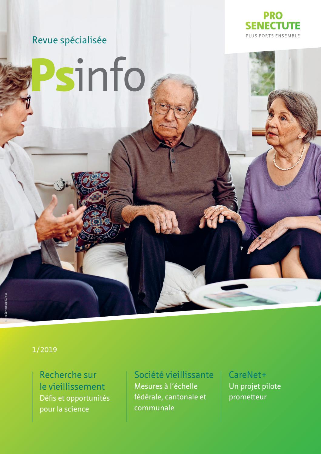 Psinfo 01/2019 FRZ by Pro Senectute - Issuu
