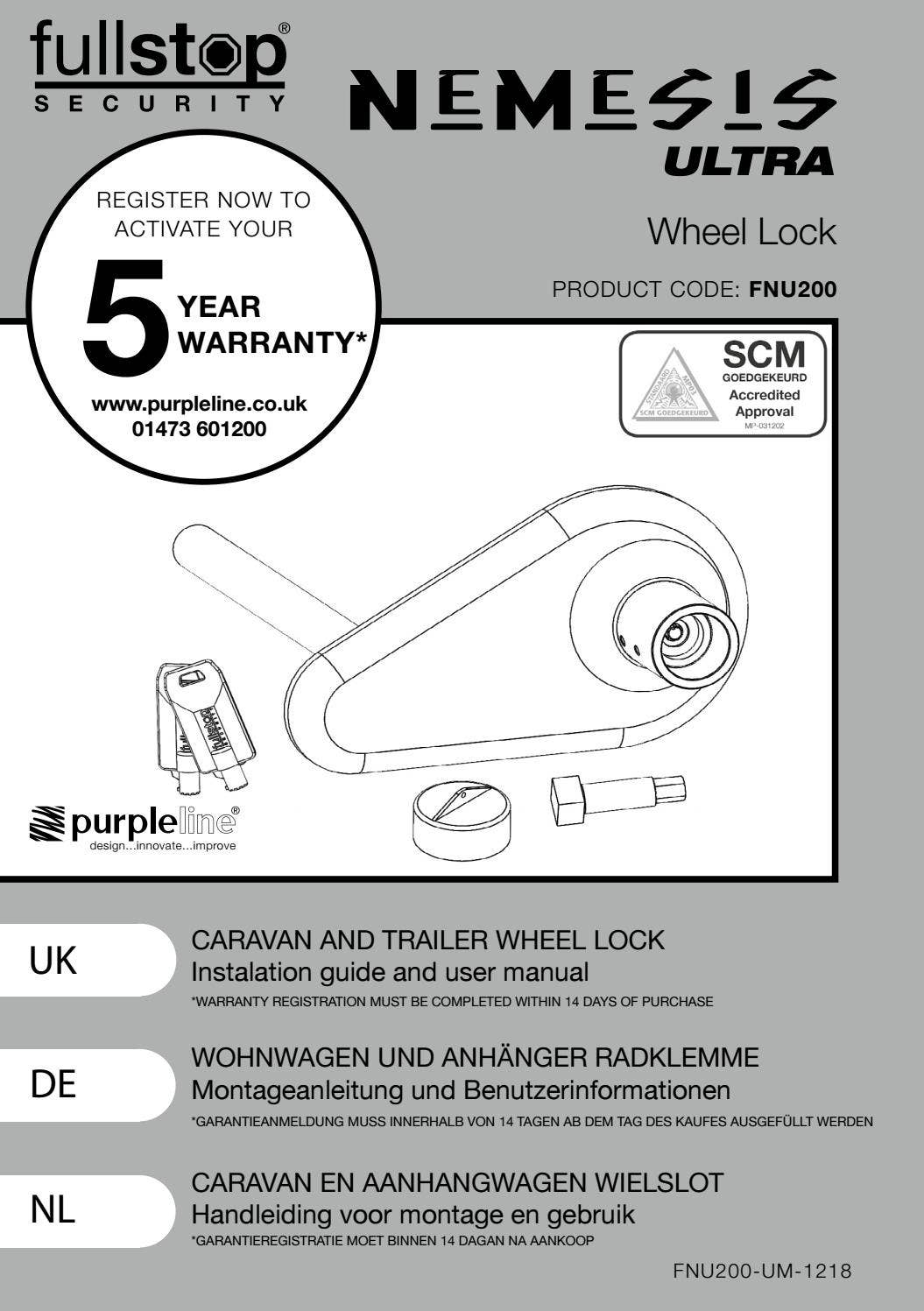 Fullstop Nemesis Ultra Wheel Lock by Towsure - Issuu