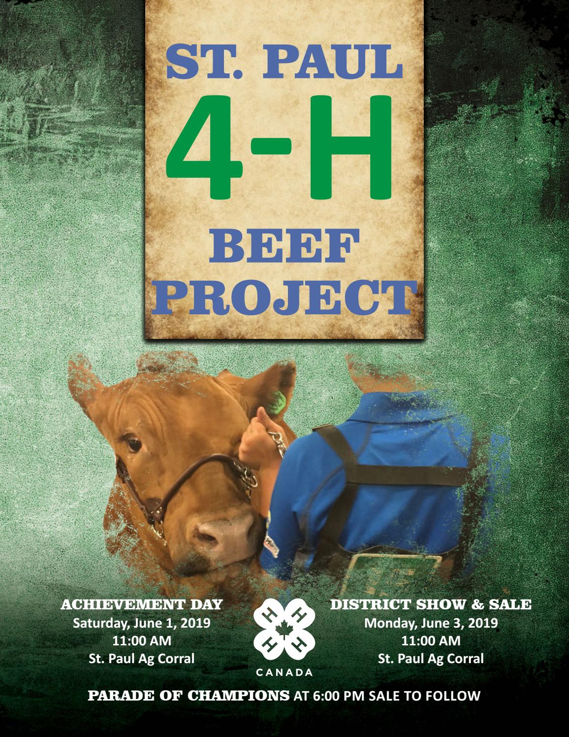 St. Paul 4-H Beef Project 2019 by Today's Publishing Inc. - Issuu
