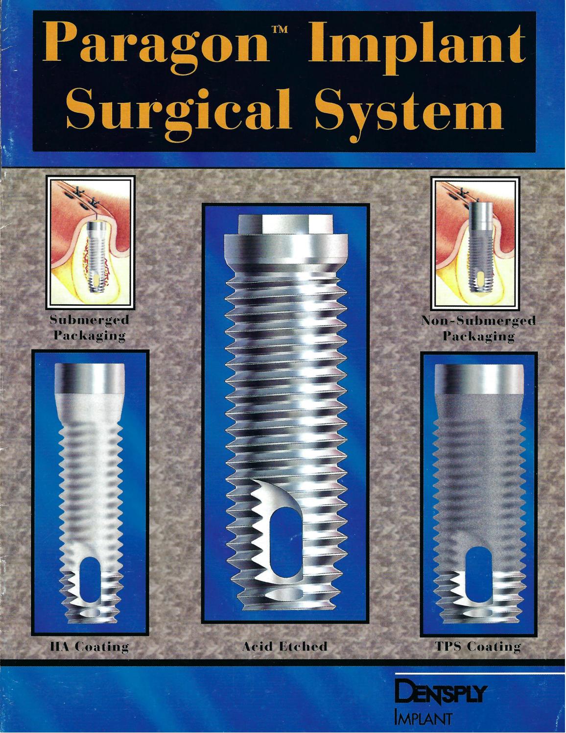 Paragon Implant Surgical System by Dr.Niznick - Issuu