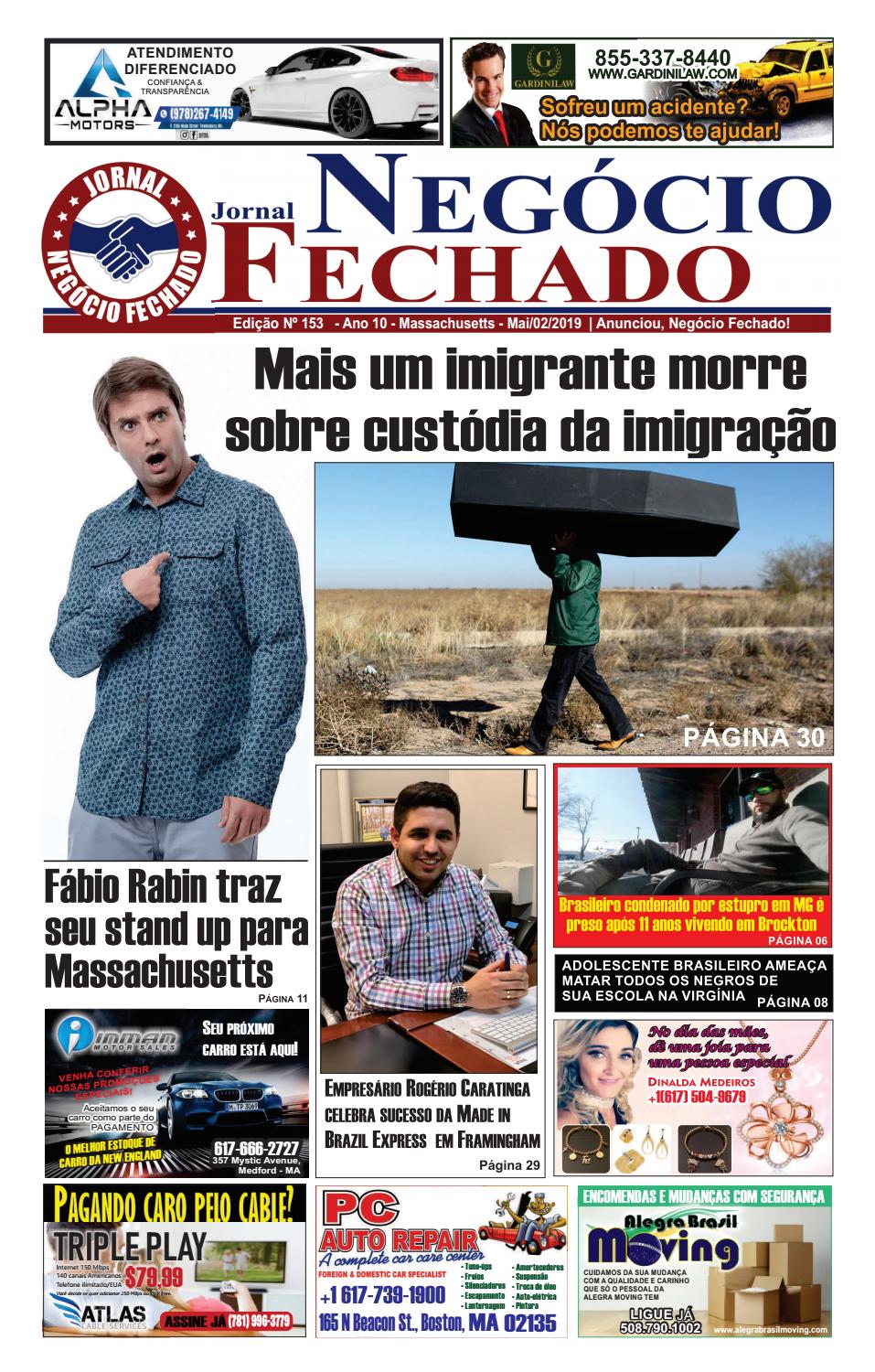 Negócio Fechado 153 by Jornal Negócio Fechado USA - Issuu