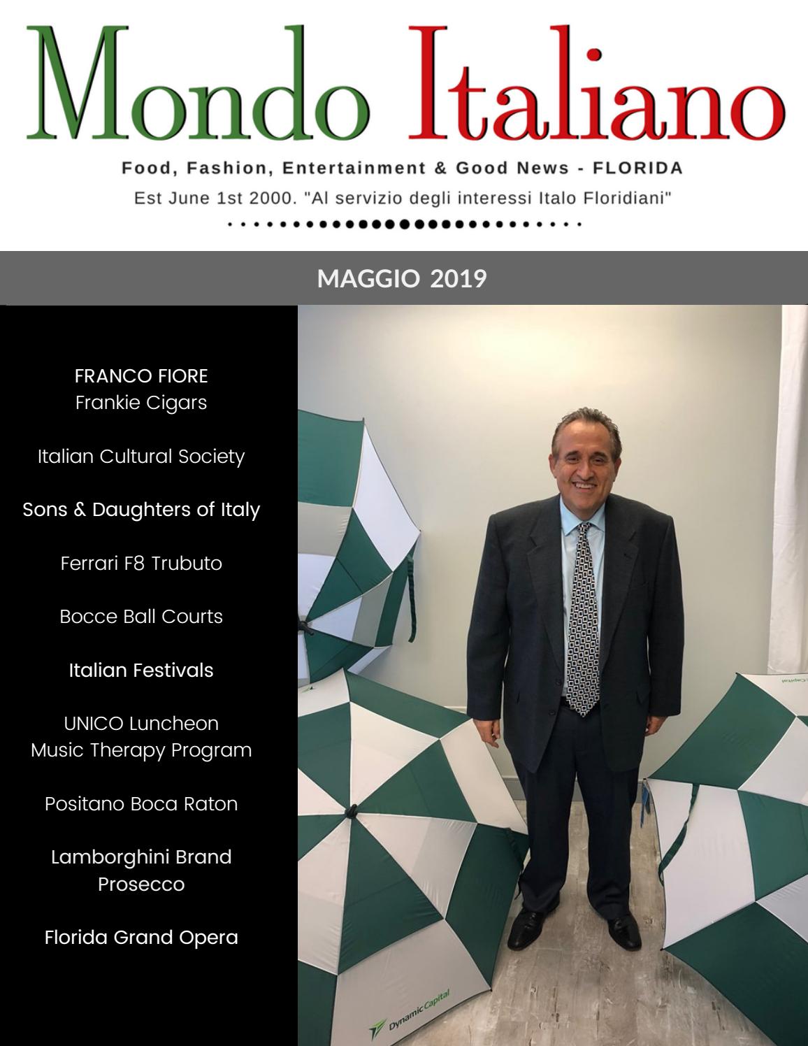 Franco Fiore aka Frankie Cigars Siciliano raises funds for charities ...