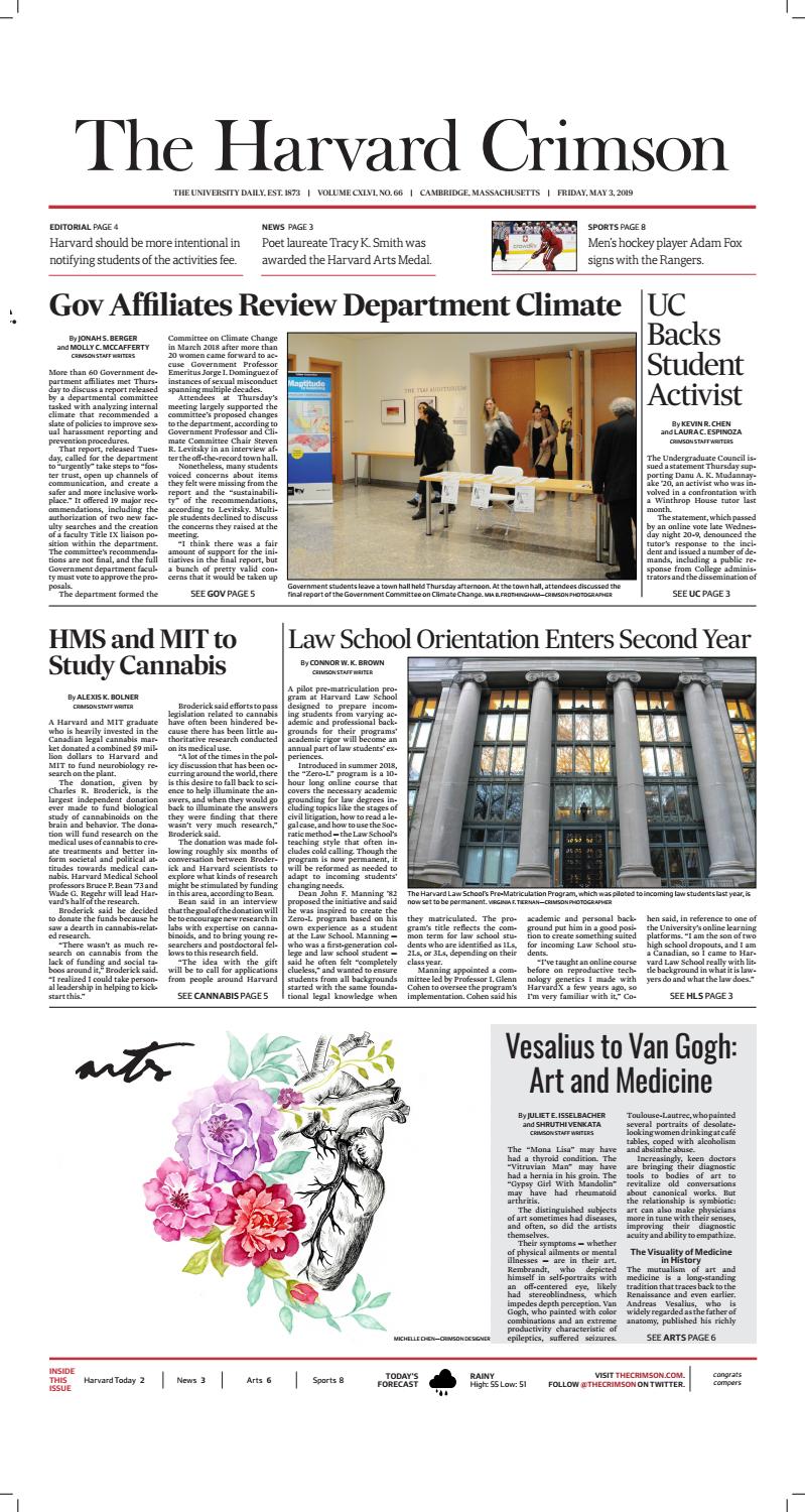 The Harvard Crimson - Volume CXLVI, No. 66 by The Harvard Crimson - Issuu