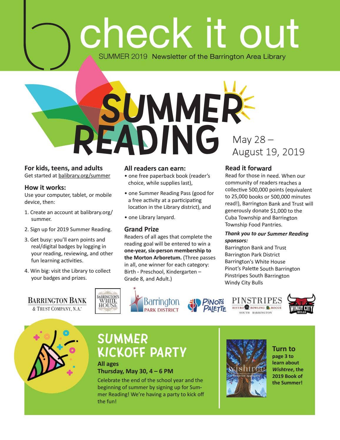 Summer 2019 Check It Out Newsletter from the Barrington Area Library by ...