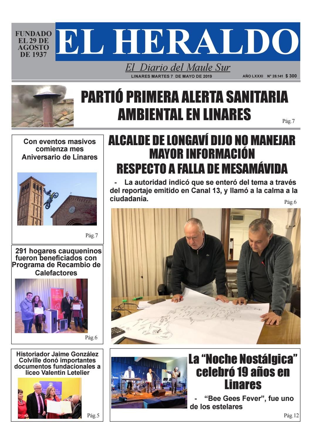 Martes 07 de mayo 2019 by diario heraldo de linares - Issuu Martes 07 de mayo 2019 by diario heraldo de linares - Issuu