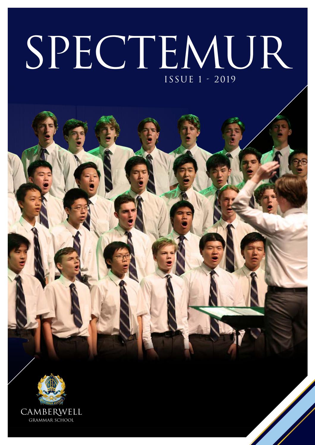 Spectemur Issue 1 2019 by Camberwell Grammar School - Issuu