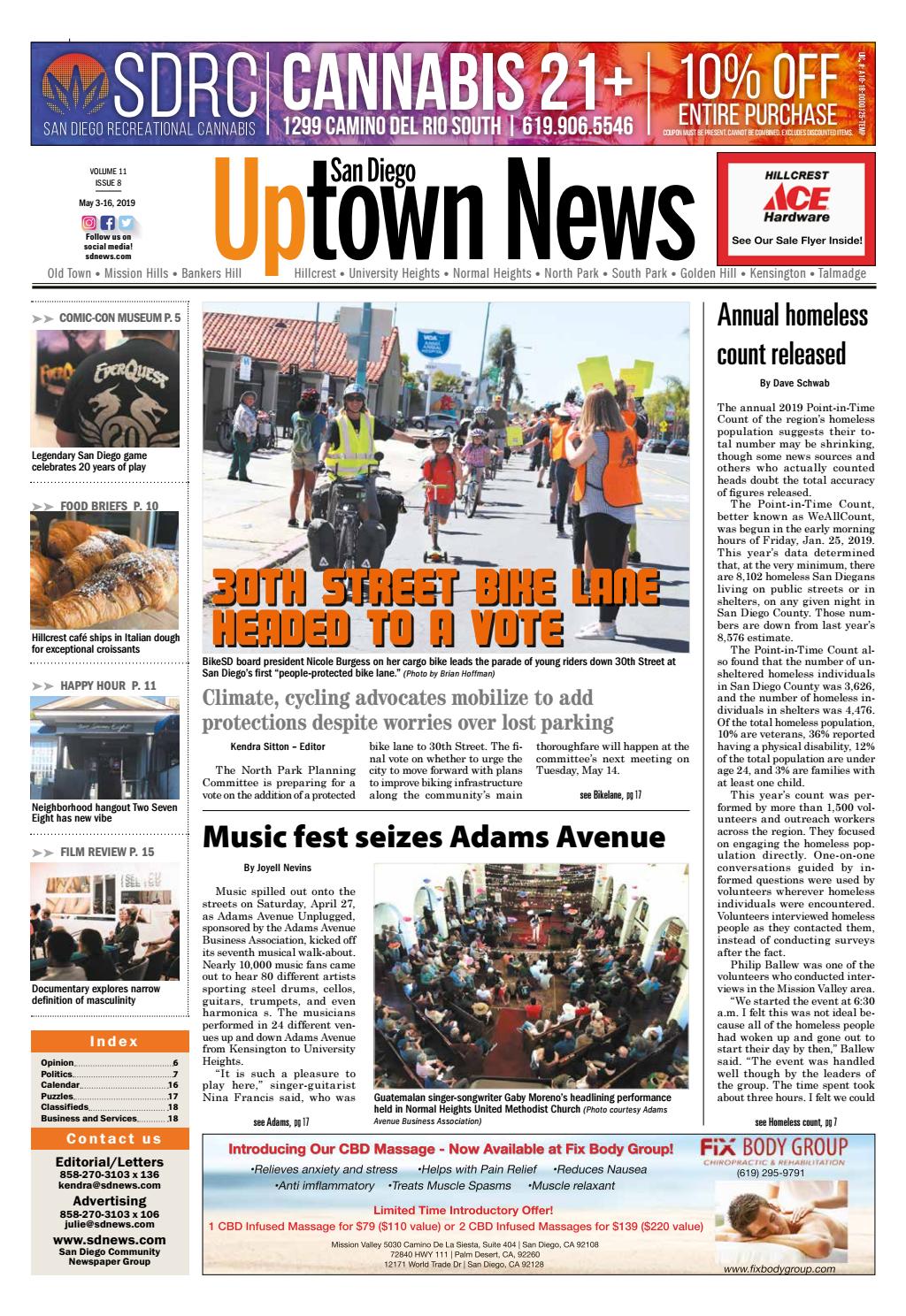 San Diego Uptown News, Volume 11 Issue 8 by San Diego Community ...