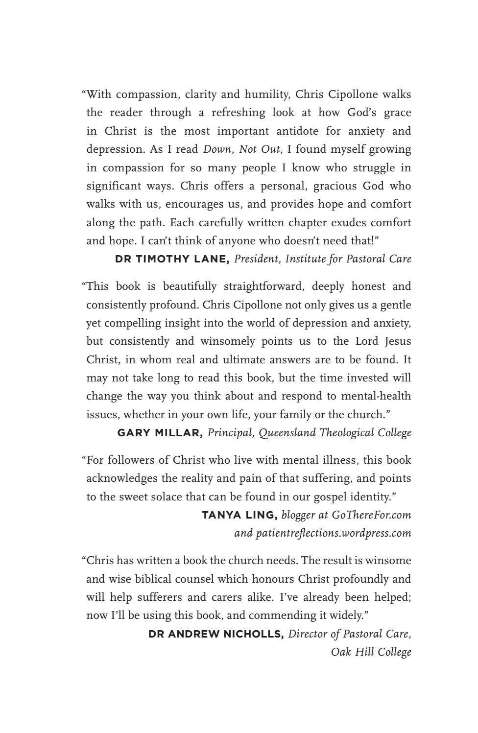 Look Inside: b'Down, Not Out' by The Good Book Company - Issuu