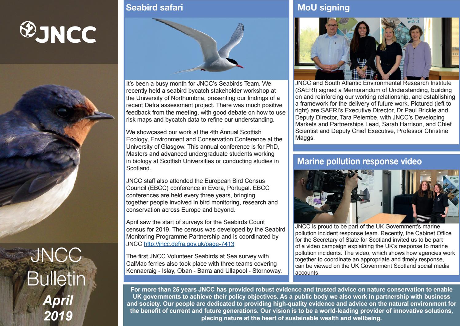 JNCC Bulletin April 2019 by jncc_uk - Issuu