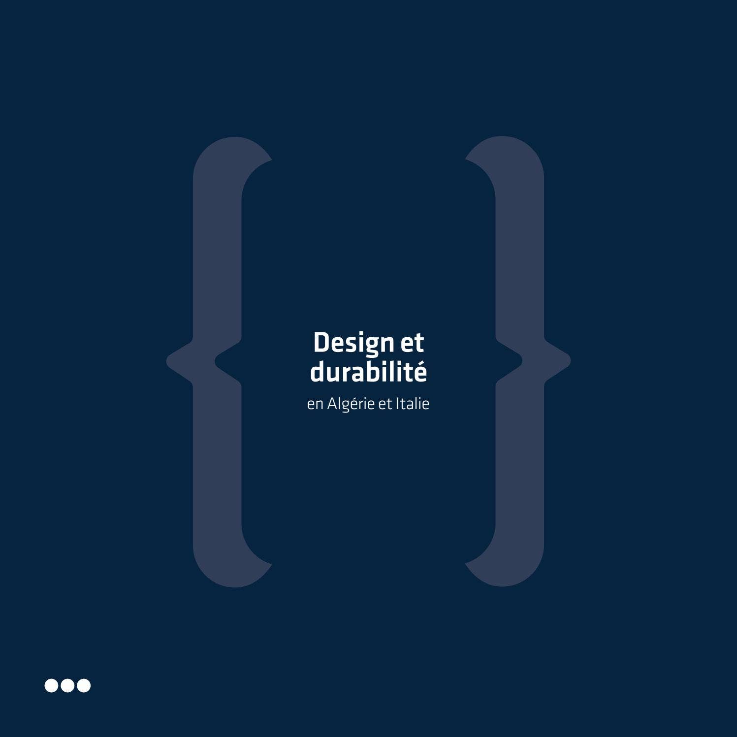Design et durabilité en Algérie et Italie | F. Gasmi Issiakhem, G ...