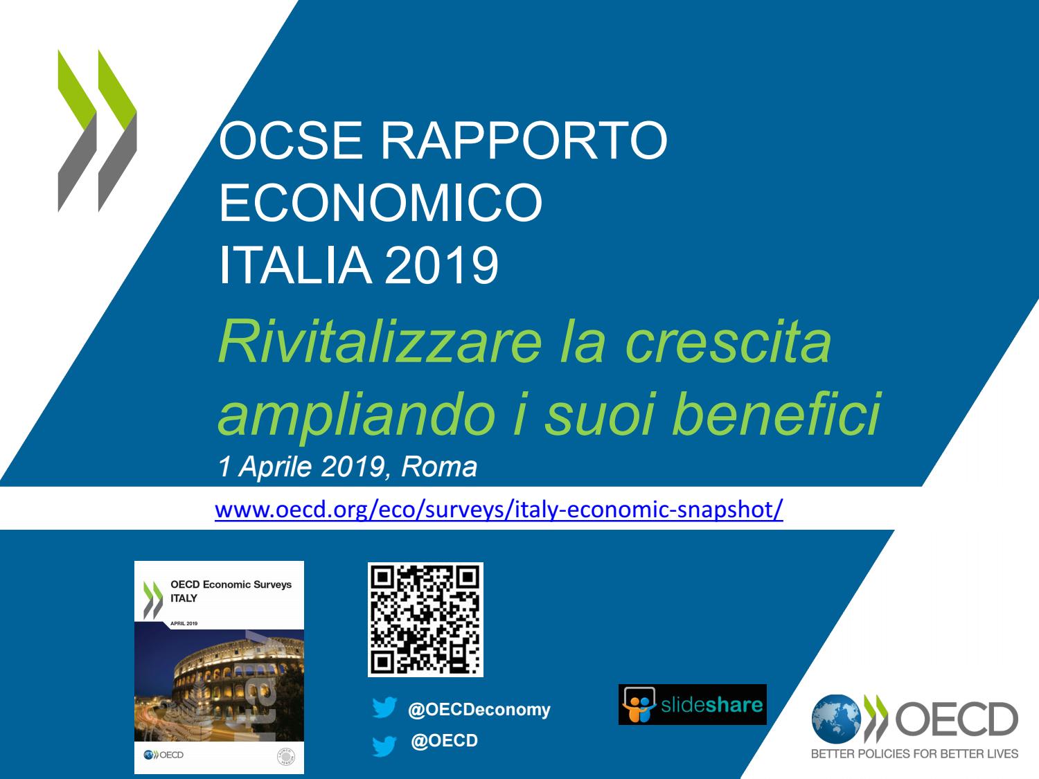 Presentation to the OECD 2019 Economic Survey of Italy (versione in ...