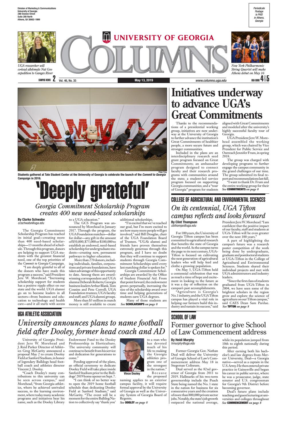 UGA Columns May 13, 2019 by UGA Columns - Issuu