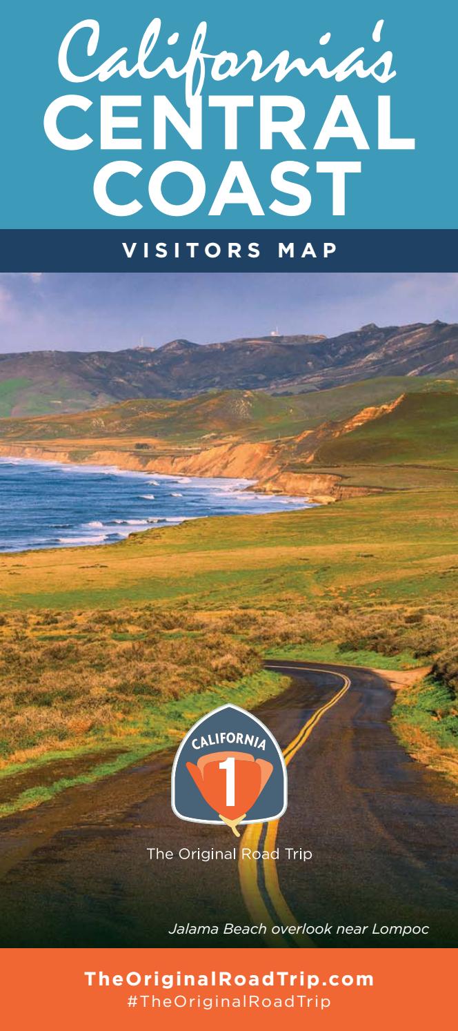 2019 California Central Coast Visitors Map by Certified Folder Display ...