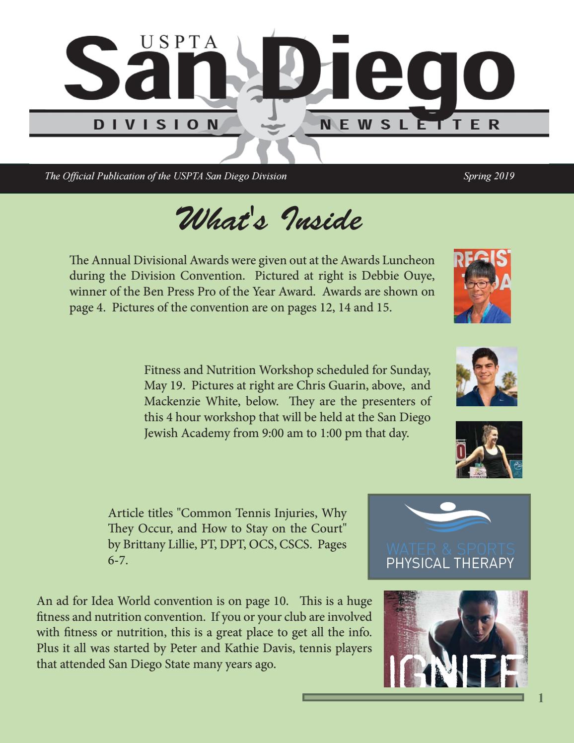 USPTA San Diego - Spring 2019 by USPTA - Issuu