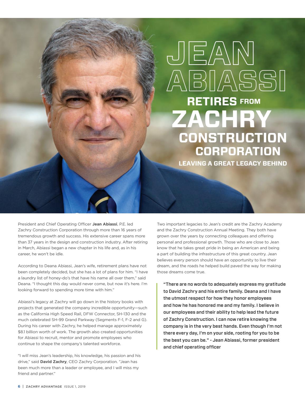 Zachry Advantage - Issue 1, 2019 by Zachry - Issuu