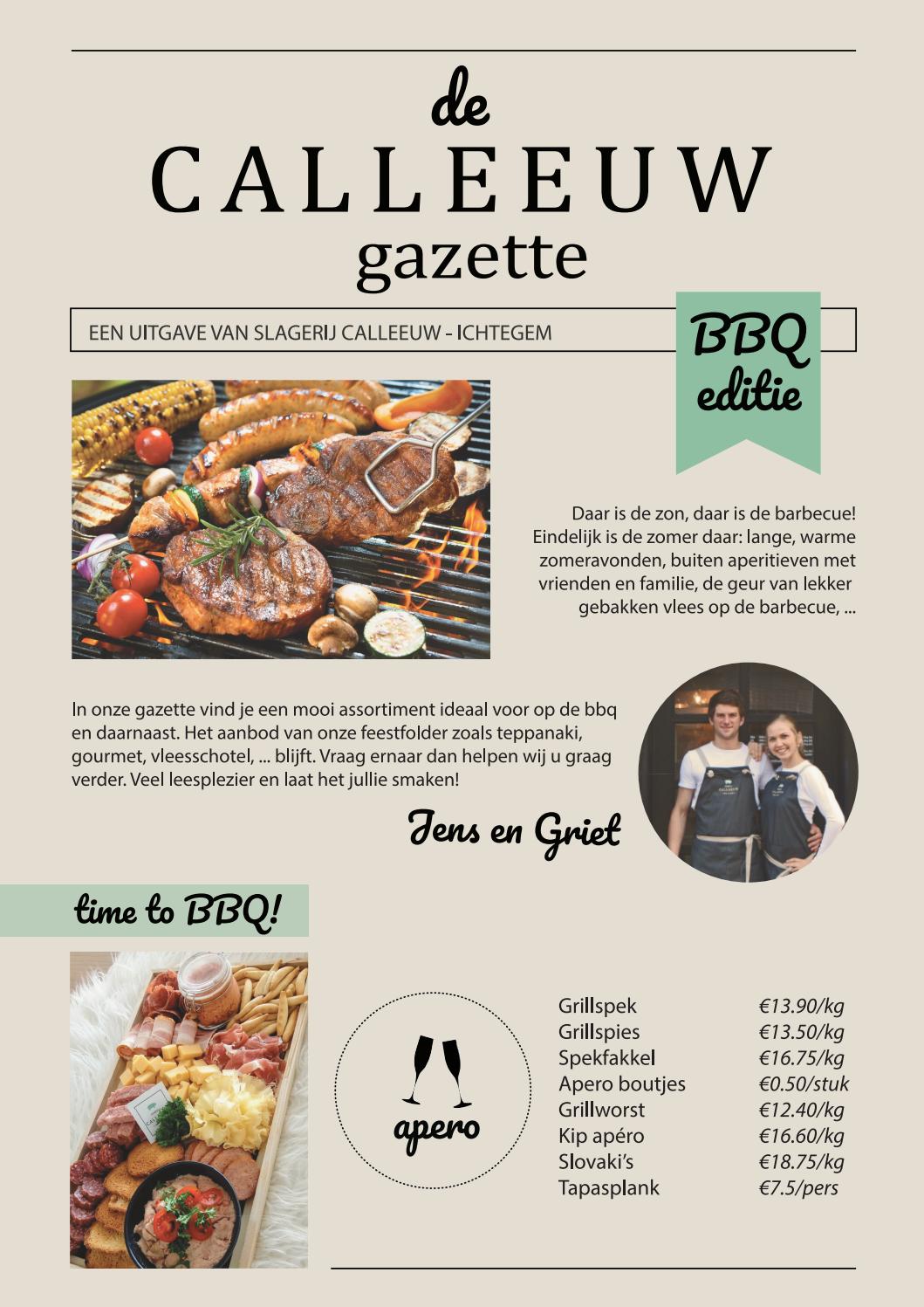 BBQ folder Slagerij Calleeuw Ichtegem by complimentbylisa - Issuu