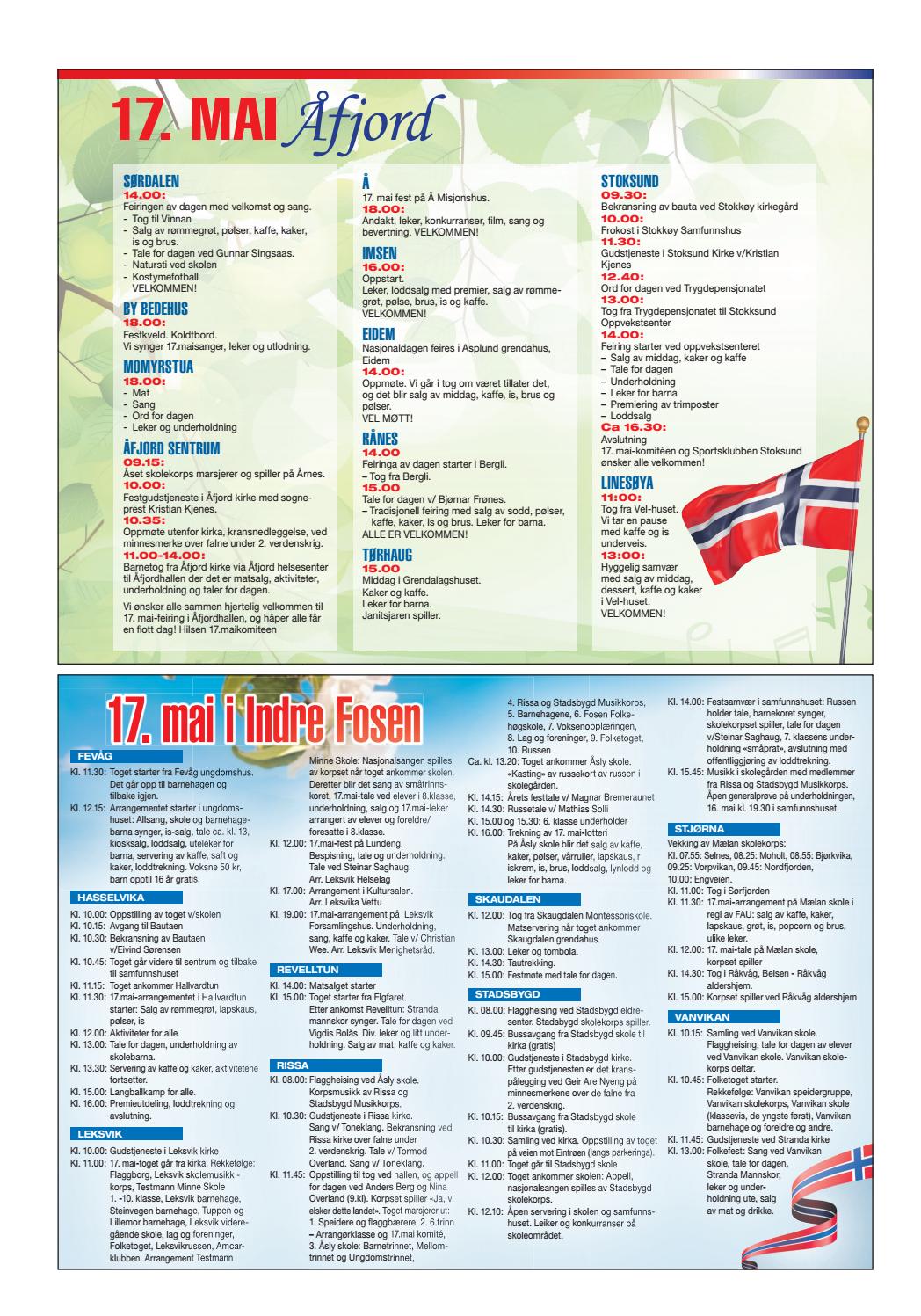17. mai-program Fosen by Adresseavisen - Issuu